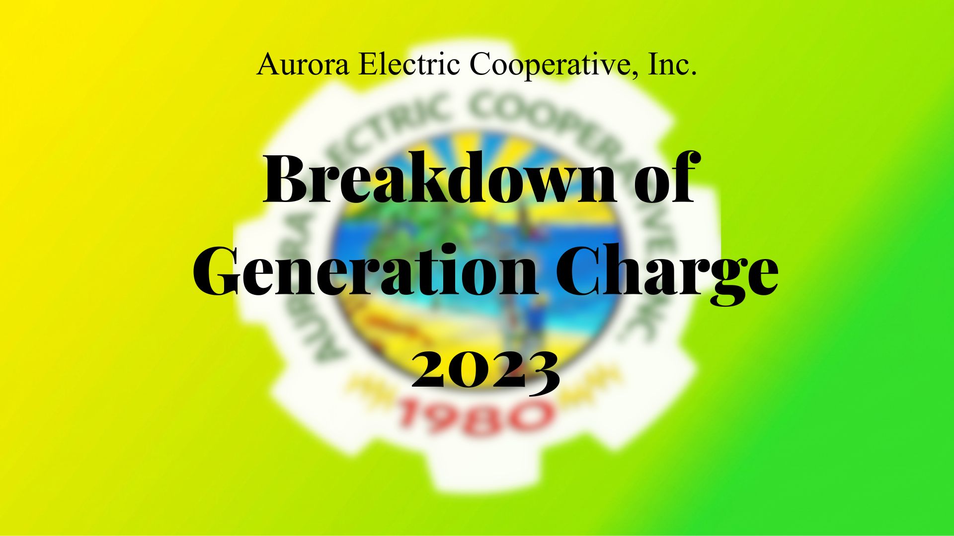 Aurora Electric Cooperative, Inc. | AURELCO Official Website