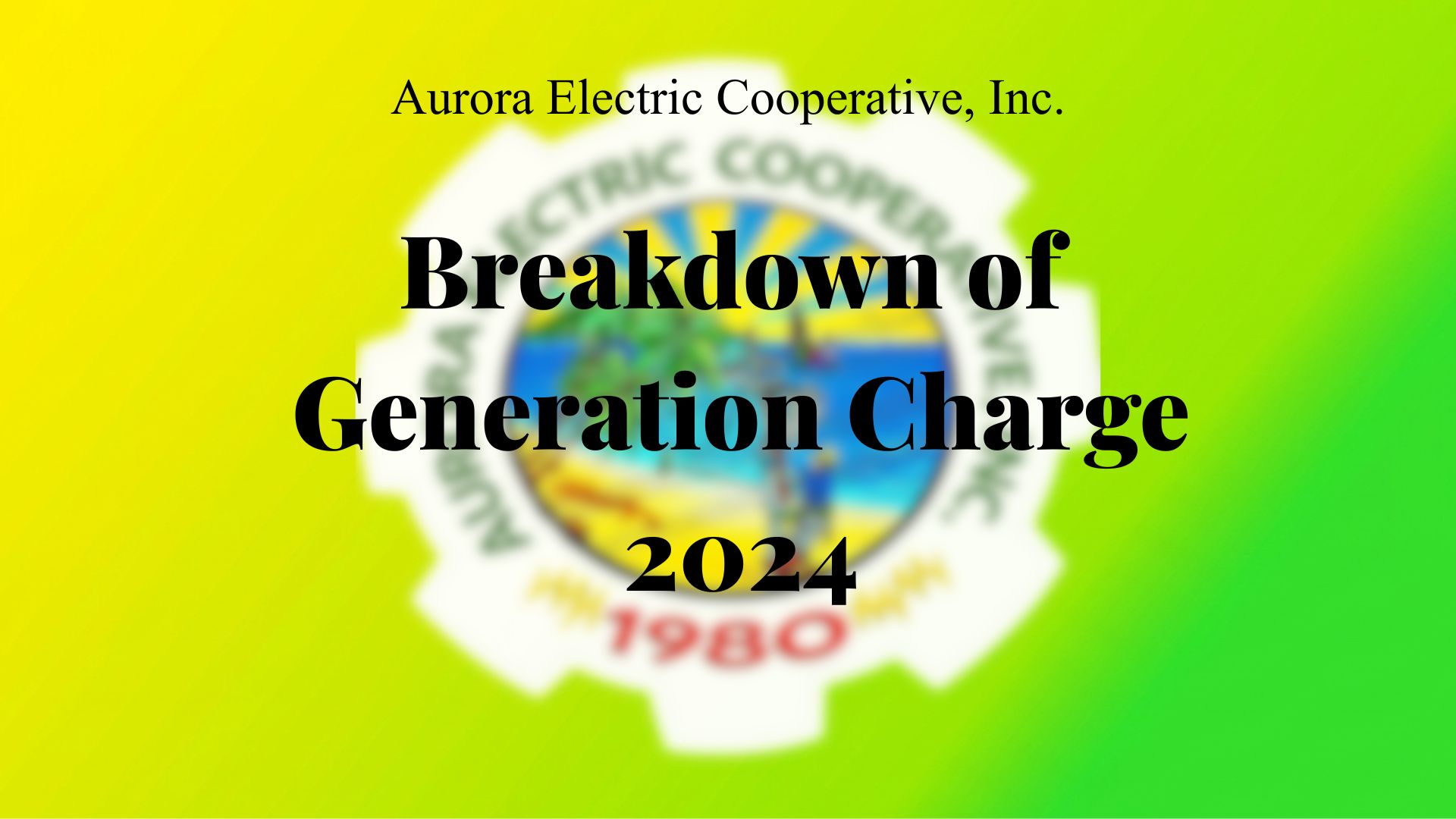 Aurora Electric Cooperative, Inc. | AURELCO Official Website